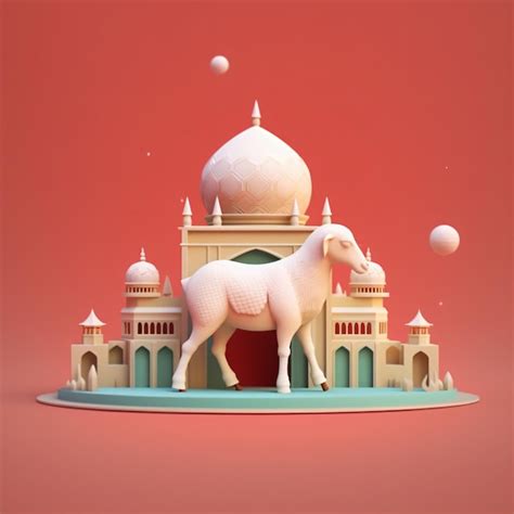 Premium Ai Image Eidaladha Social Media Post Including D Render