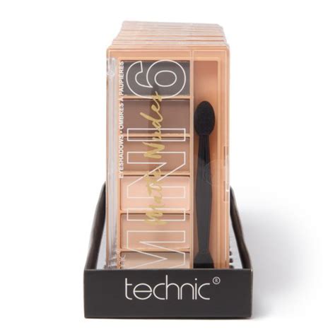 Technic Eyeshadow 6s Display Matt Nudes 12pc