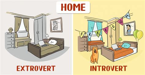 12 Illustrations Showing How Introverts And Extroverts See The World