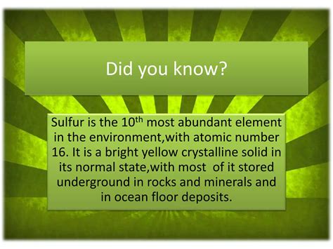 Sulfur Cycle Presentation Pptx