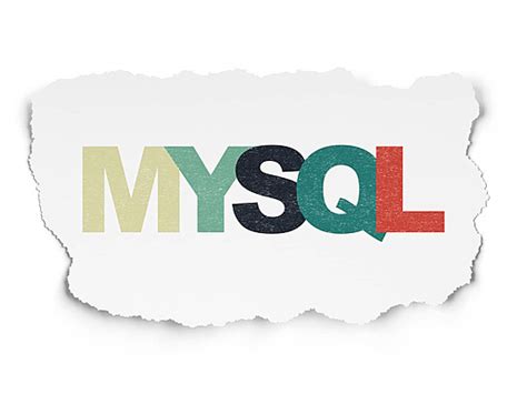 Programming Concept Mysql On Torn Paper Background White Background