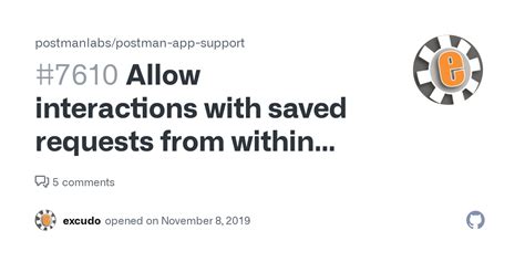 Allow Interactions With Saved Requests From Within Visualisations