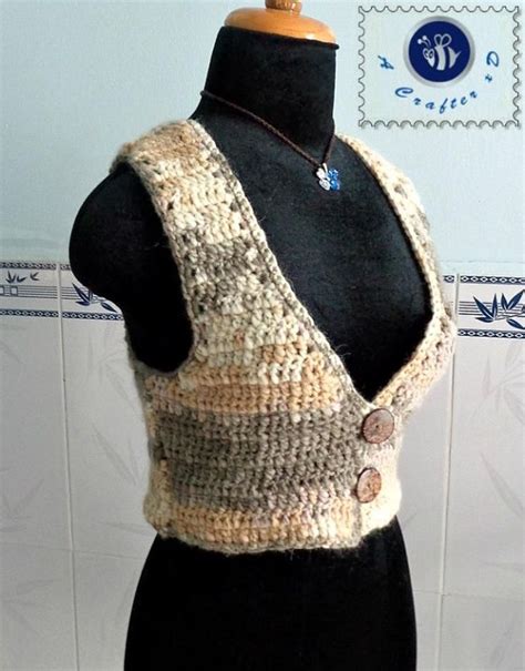 latte short vest pdf crochet patternsize 2xs2xl crochet vest