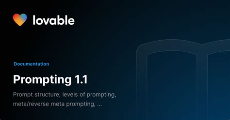 Prompting 1 1 Lovable Documentation