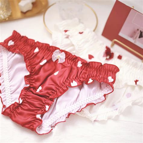 Japanese Style Women Panties 100 Cotton Underwear Heart Etsy