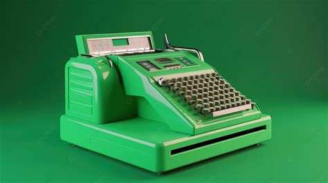녹색 배경에 녹색 Pc 금전 등록기 3d 렌더링 녹색 출납기 또는 녹색 배경에 금전 등록기 고화질 사진 사진 배경 일러스트 및 사진 무료 다운로드 Pngtree