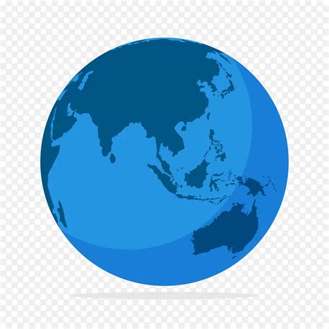 蓝色圆形地球矢量图PNG图片素材下载 图片编号qwgananp 免抠素材网