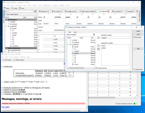 A Comparative Review Of The RKWard GUI For R R Stats