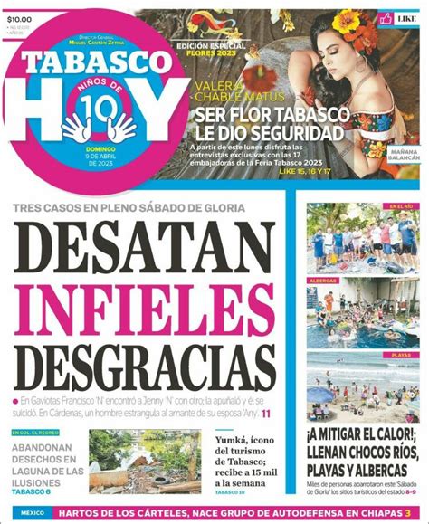 Periódico Tabasco Hoy México Periódicos de México Edición de