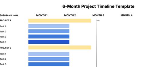 Project Timeline Templates Customizable Free