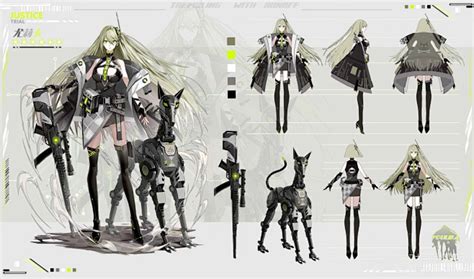 设计原创oc立绘平涂日系绿色系未来科幻黑色系单人角色立绘金属机械长发角色设计少女绘画作品 花瓣网