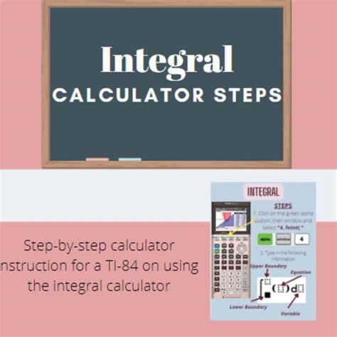 Integral Calculator Steps Poster By Pi 4 Ever Tpt