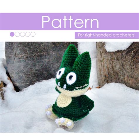 Munchlax Crochet Pattern Big Eater Normal And Shiny Pokemon Amigurumi