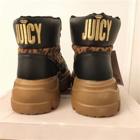 Juicy Couture Womens Brown And Khaki Boots Depop