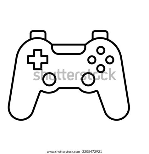 Game Controller Outline Vector Icon Which Stock Vector Royalty Free Shutterstock