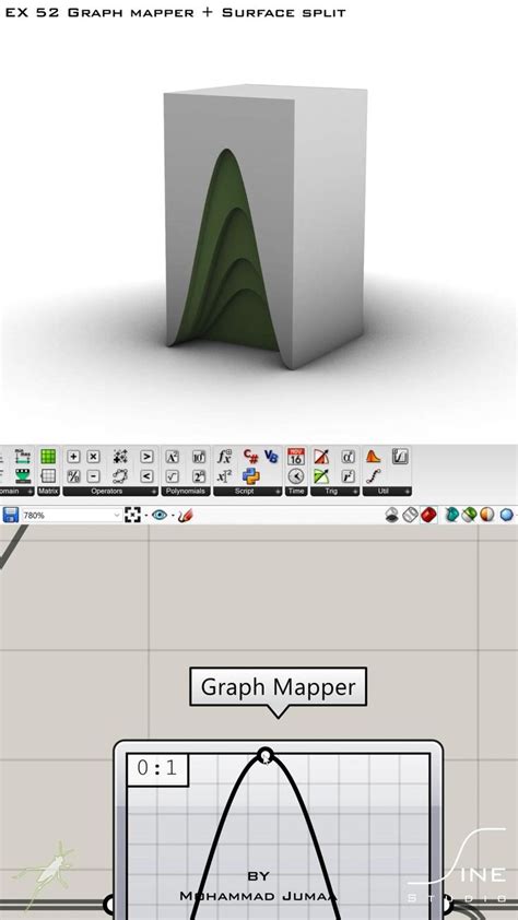 Grasshopper Ex 52 Graph Mapper Surface Split In 2025 Parametric Design Organic