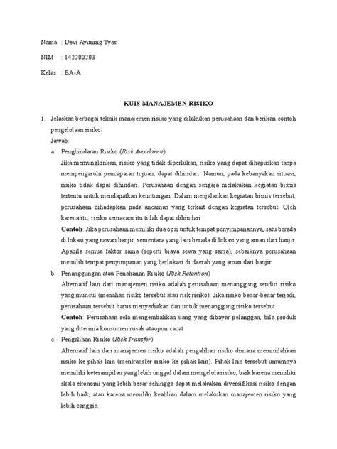 Devi Ayuning Tyas Ea A Kuis Pdf