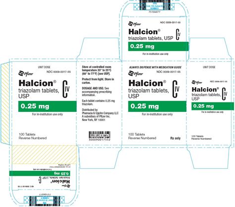 Triazolam Halcion Drug Information Guideline Central