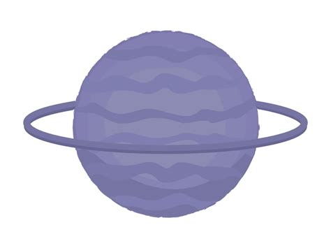 Premium Vector Grey Planet With A Ring Monochrome Illustration
