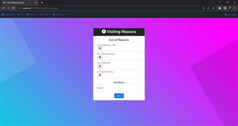 Github Abhi Visitorems It S A Personal Project