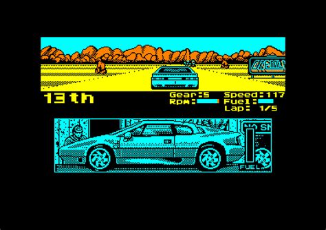 Screenshot Of Lotus Esprit Turbo Challenge Amstrad CPC MobyGames