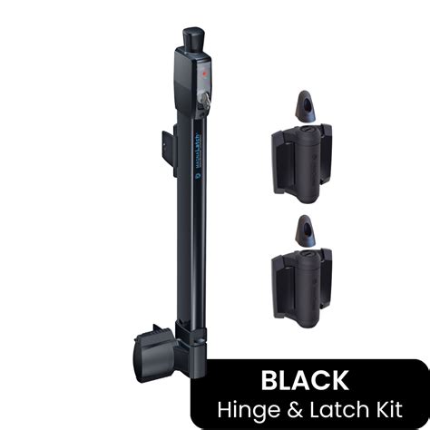 Dandd Magna Latch And Hinge Kit Black Diy Fencing Supply Perth