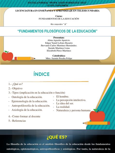 Fundamentos Filosóficos De La Educación Pdf