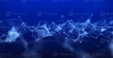 Abstract Blue Digital Background Visualization Of Big Data Network Connection Worldwide
