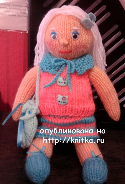 Вязаные спицами игрушки – работы Алены, Вязаные игрушки