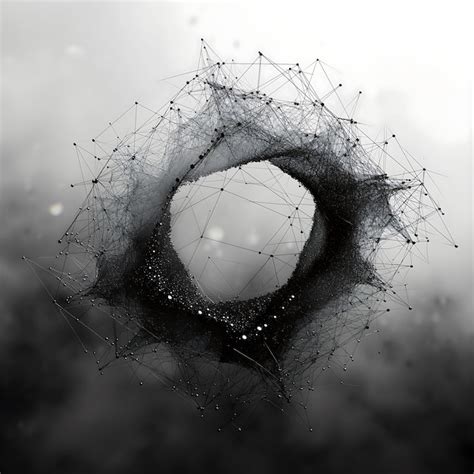 Premium Photo Black And White Abstract Digital Wireframe