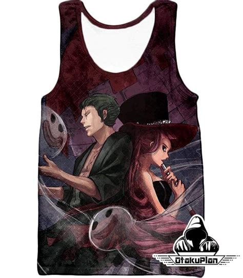 One Piece Roronoa Zoro And Ghost Princess Perona Cool Fan Art Tank Top