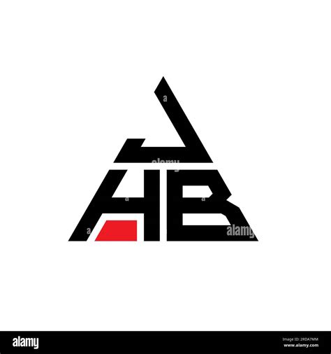 Jhb Triangle Letter Logo Design With Triangle Shape Jhb Triangle Logo