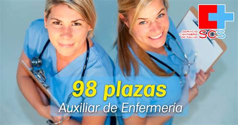 Oferta de plazas de Auxiliar de Enfermería en El Servicio Cántabro de Salud SCS