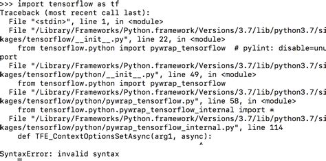 Tensorflow Import Issue For Python 37 Stack Overflow