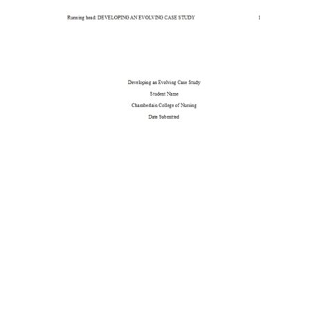 Nr 537 Week 5 Assignment Rubric Development Develop An Evolving Case