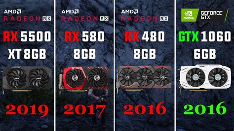 Rx 5500 Xt Vs Rx 580 Vs Rx 480 Vs Gtx 1060 Test In 7 Games Youtube