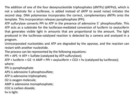 Pyrosequencing Ppt