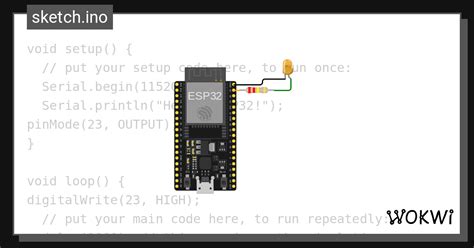 Ied Wokwi Esp32 Stm32 Arduino Simulator