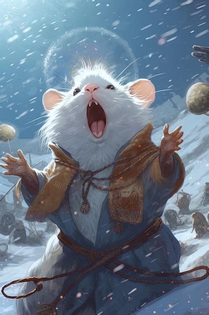 Premium Ai Image A Mouse In The Snow