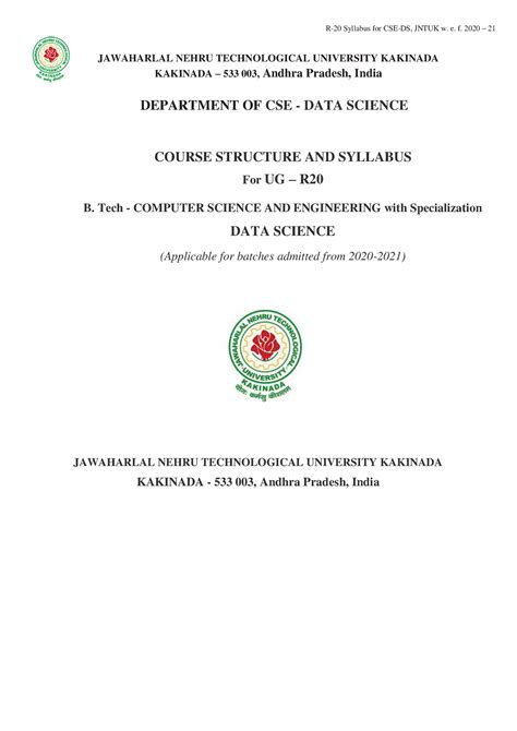 cse ds 1 1 sem csandsyllabus ug r20 jawaharlal nehru technological