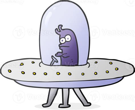 Platillo Volador De Dibujos Animados 36377609 Png
