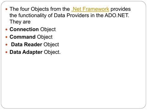 Adonet Tutorial Pptx