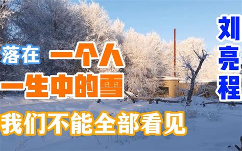 作者朗读寒风吹彻落在一个人一生中的雪我们不能全部看见 哔哩哔哩