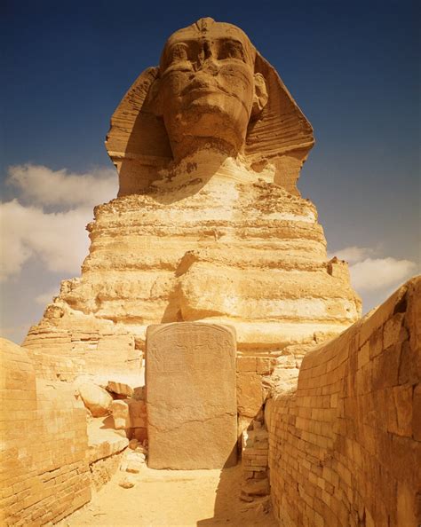 The Sphinx Dating From The Reign Of King Chephren Old Kingdom And The