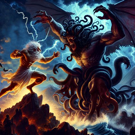 Zeus Vs Typhon By Bbbeto On Deviantart