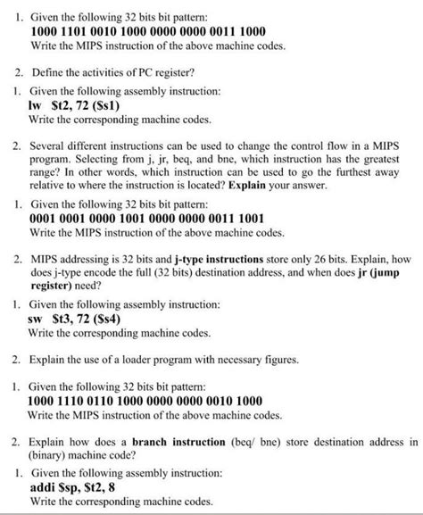 Solved 1 Given The Following 32 Bits Bit Pattern Chegg Com