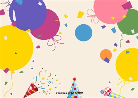 노란색 평촉 생일 배경 무료 이미지 및 일러스트 다운로드