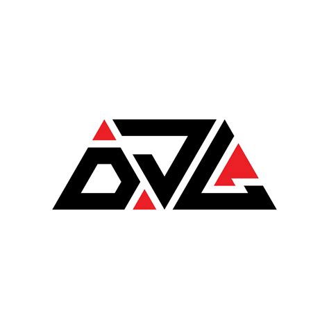Diseño De Logotipo De Letra Triangular Djl Con Forma De Triángulo