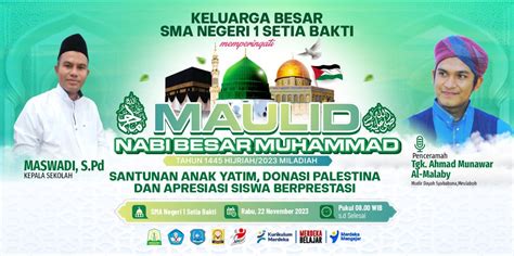 Desain Poster Maulid Nabi Spanduk Backdrop Maulid Nabi Kepala Sekolah