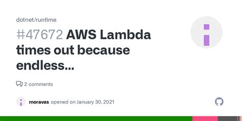 Aws Lambda Times Out Because Endless Messagehandler Cleanup · Issue 47672 · Dotnetruntime